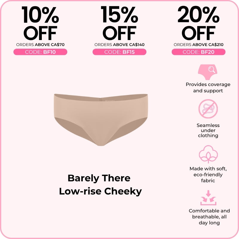 BOOMBA Barely There Low-rise Cheeky | Breathable, All Day Comfort ...